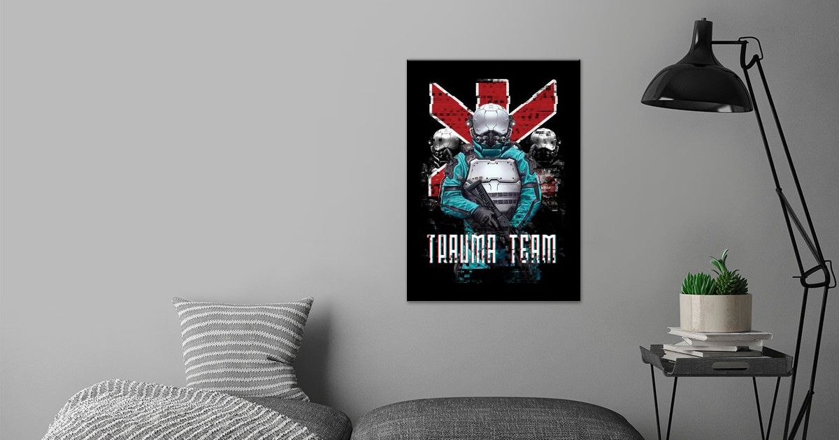 'Trauma Team Platinum' Poster by Cyberpunk 2077 | Displate