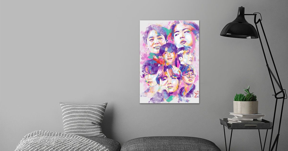 'BTS member' Poster by Andrian Novaldi | Displate