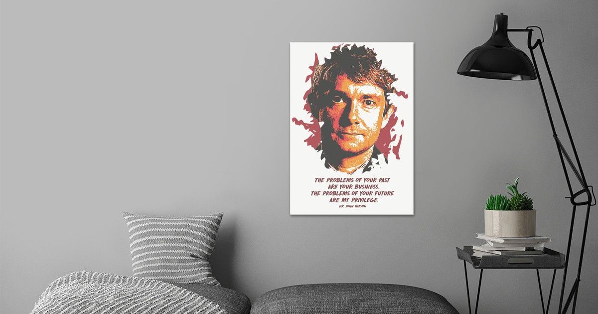 'Dr John Watson Quote Art' Poster by Rizky Irawan | Displate