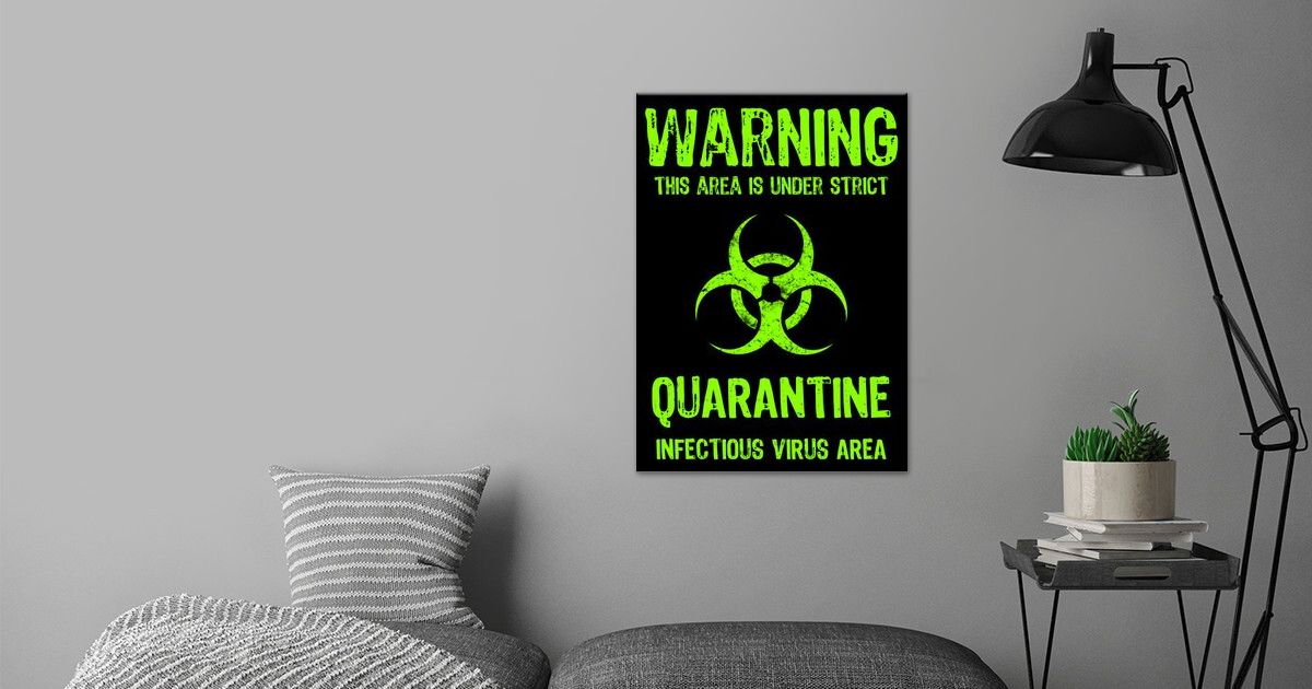 'Coronavirus Quarantine ' Poster by Scar Design | Displate