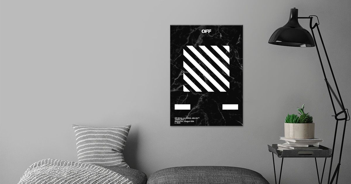 'Off White Displate Marmor' Poster by SLENDER | Displate