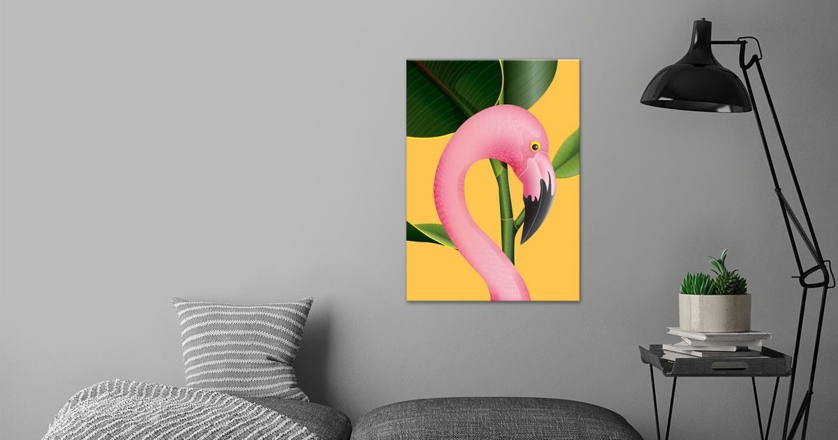'Beautiful flamingo ' Poster by Queensy Collin | Displate