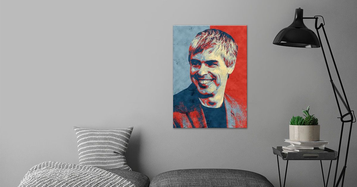 'Larry Page' Poster by Izmo Scribbles | Displate