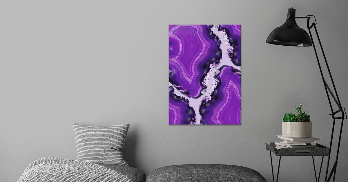 'Purple Agate Pattern 1 ' Poster by Anita's & Bella's Art | Displate