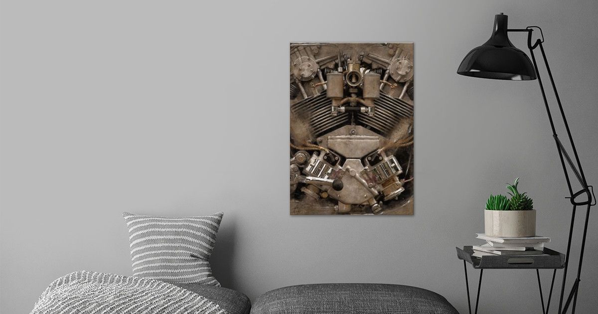 'Motorcycle' Poster by Petra Rommelfanger | Displate