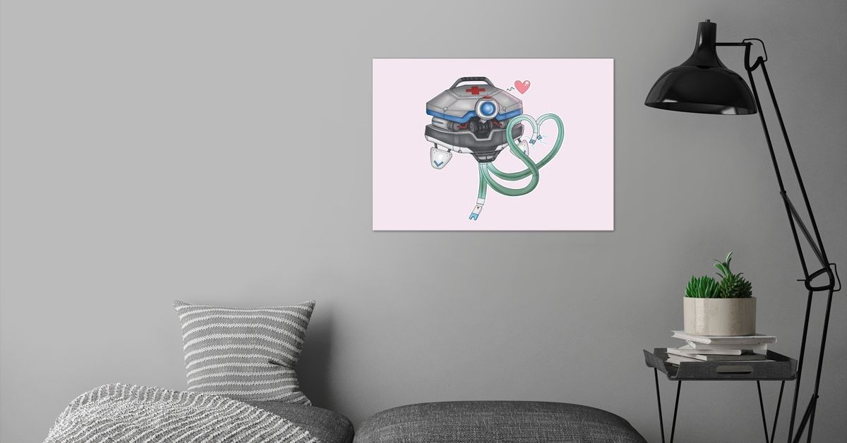 'Lifeline Robot' Poster by Perix9 | Displate