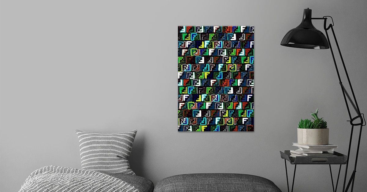 'Fendi Logo Poster' Poster by RockyBalboa | Displate
