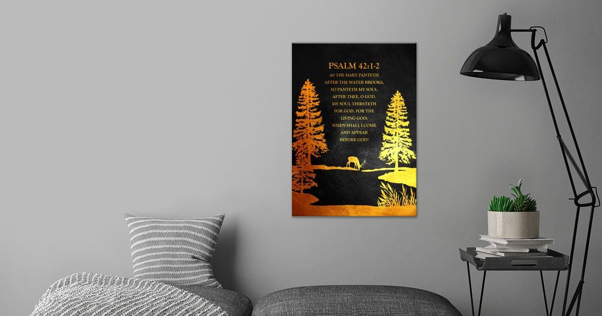 'Psalm 42 1 2 ' Poster by ABConcepts | Displate