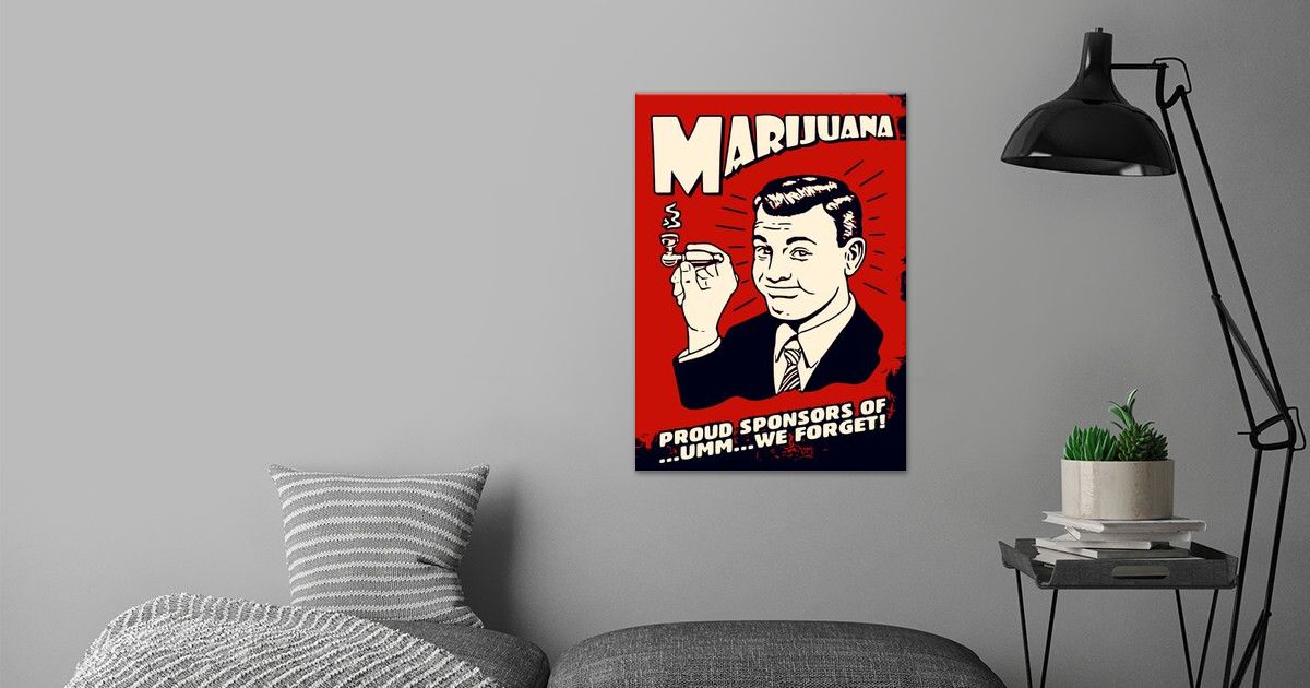 'Vintage Marijuana Poster' Poster by RockyBalboa | Displate