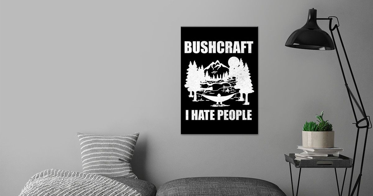 'Bushcraft Survival Wildnis' Poster by Merchant | Displate