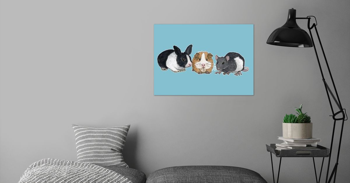 'Rodents friends' Poster by Savousépate | Displate
