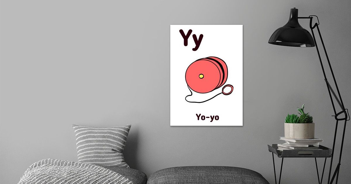 'ALPHABET KIDS ABC LETTER Y' Poster by Color My Wall | Displate