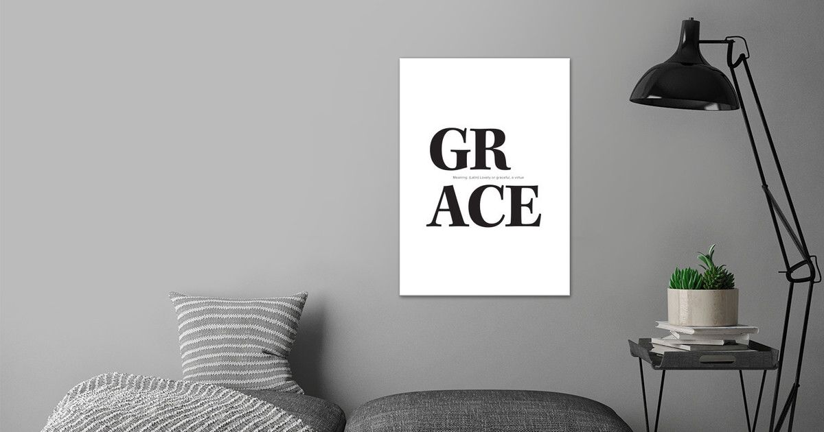 'Grace Name Poster' Poster by Robin Forsyth | Displate