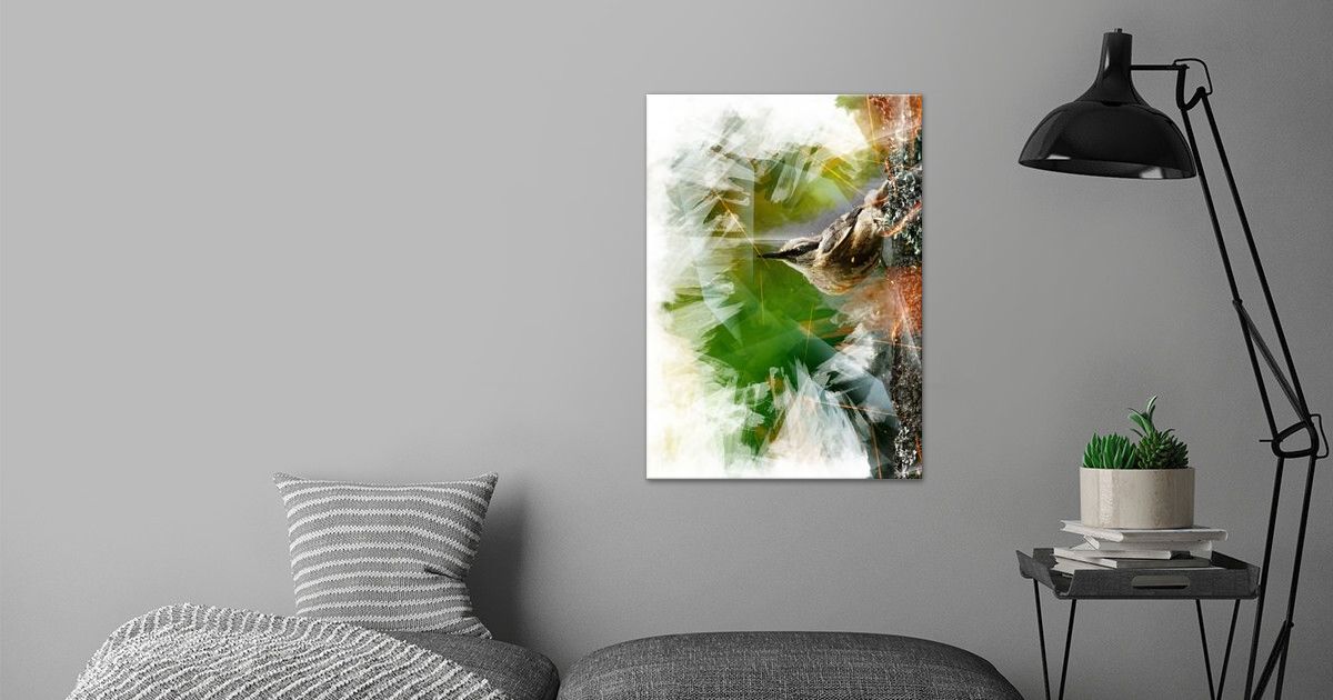 'Nut hatch' Poster by Petra Rommelfanger | Displate