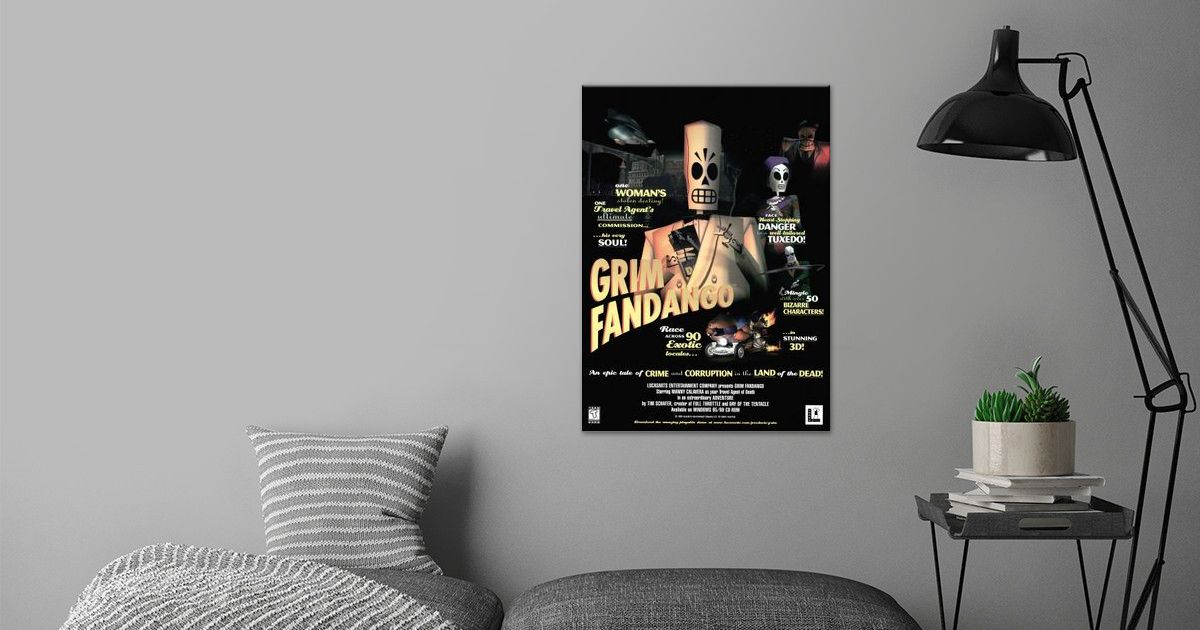 'Grim Fandango' Poster by QuestForGraphicAdventures | Displate