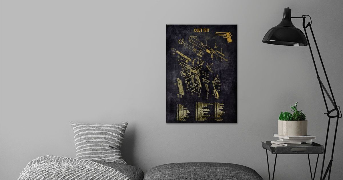 'colt 1911' Poster by MAXART DESIGN | Displate