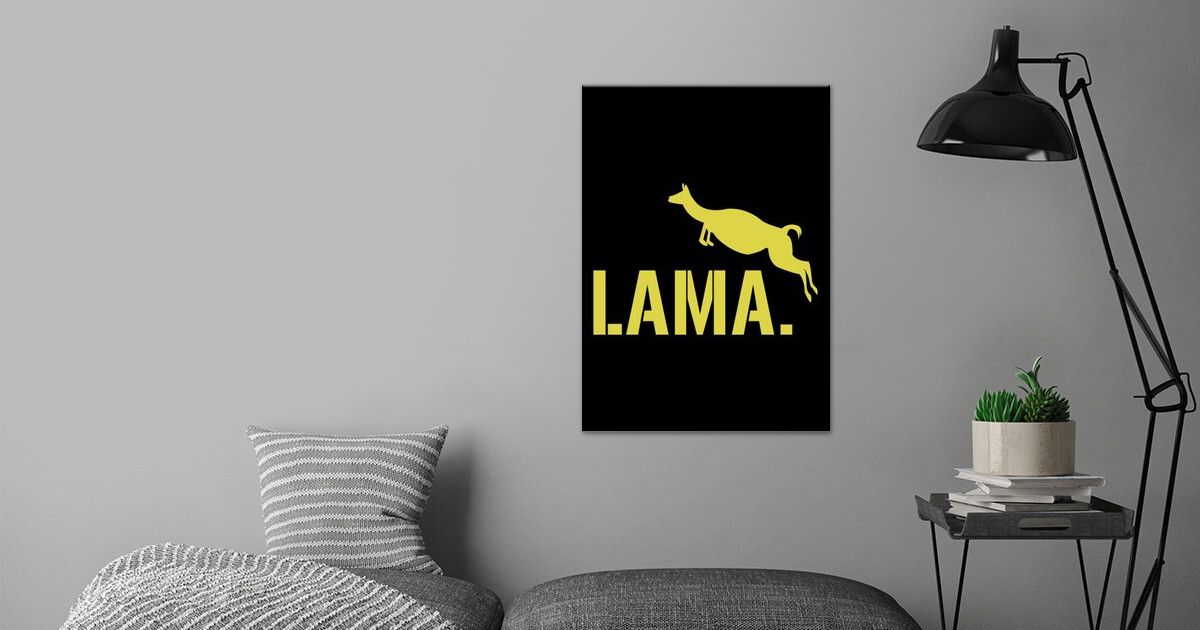 'LAMA' Poster by Happymerch GmbH | Displate