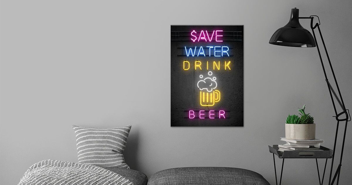 'BEER SIGNAGE' Poster by Studio Six | Displate