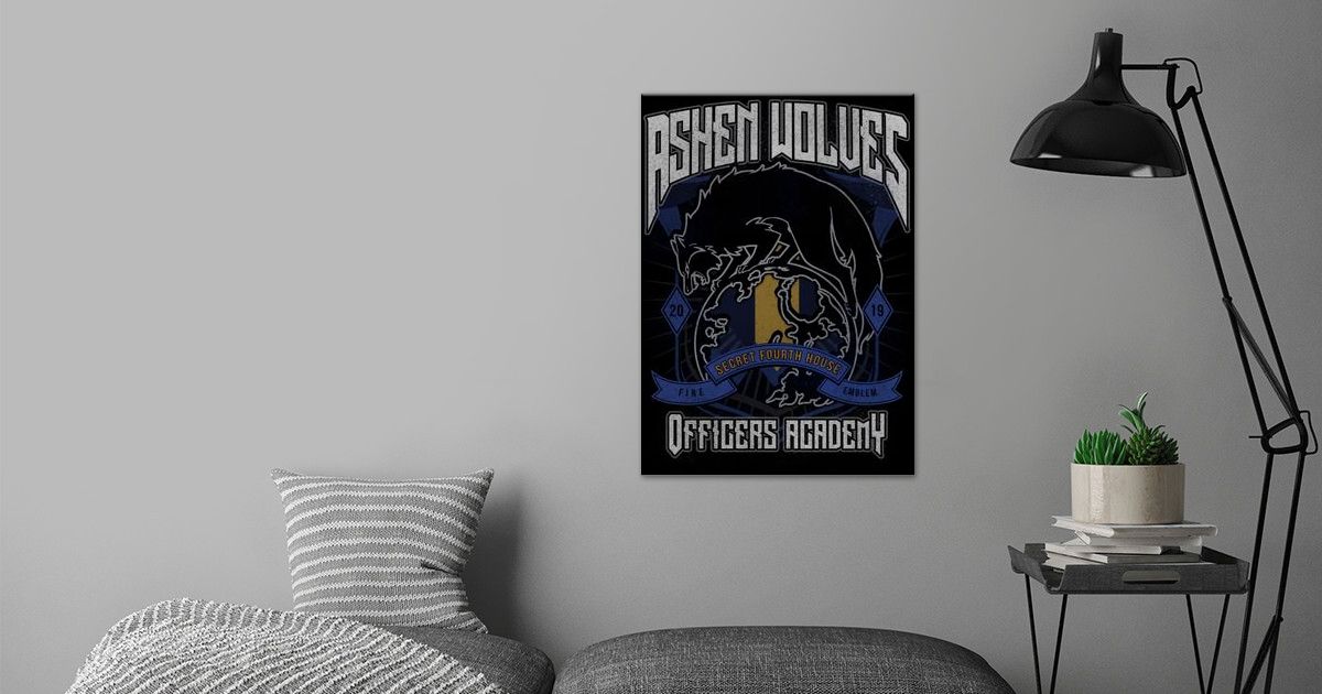 'Ashen Wolves Crest' Poster by Ursula Lopez | Displate