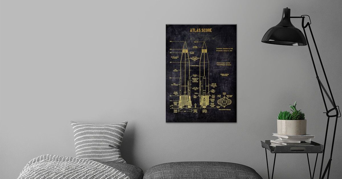 'atlas score' Poster by MAXART DESIGN | Displate