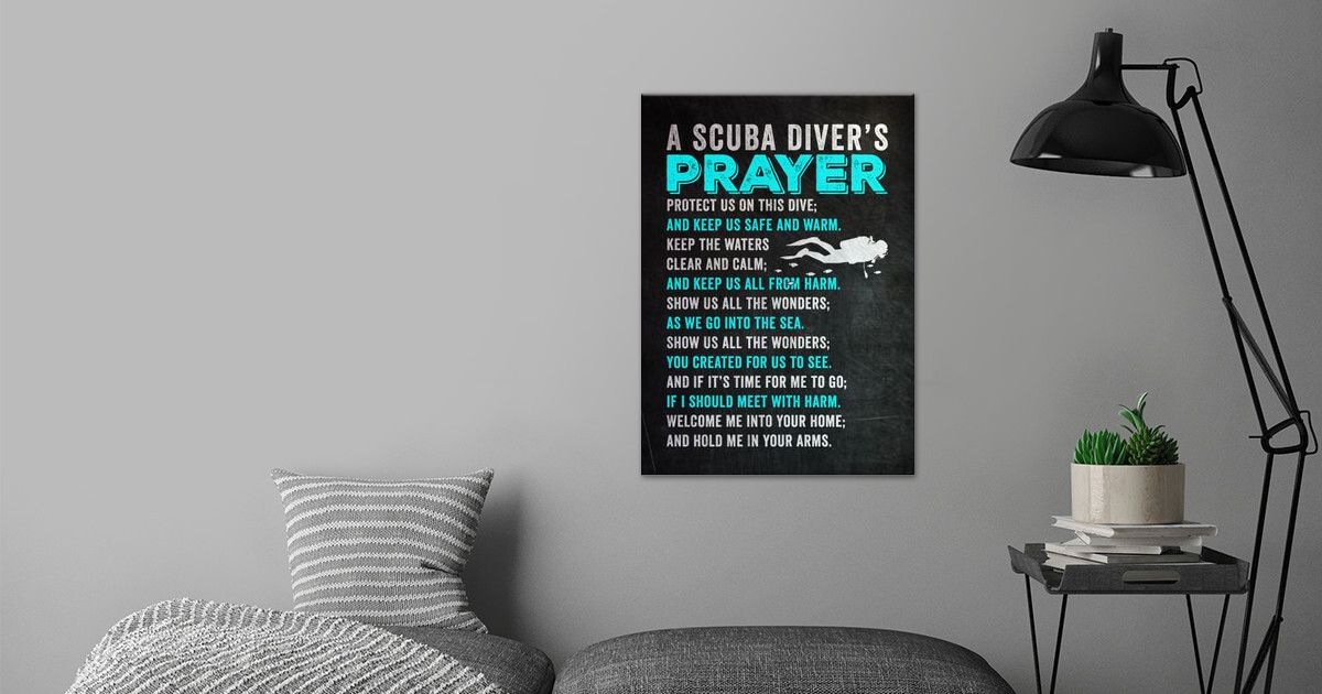'Scuba Divers Prayer' Poster by PosterWorld | Displate