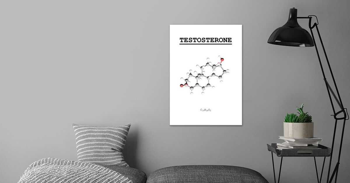 'Testosterone' Poster by ChemECool | Displate
