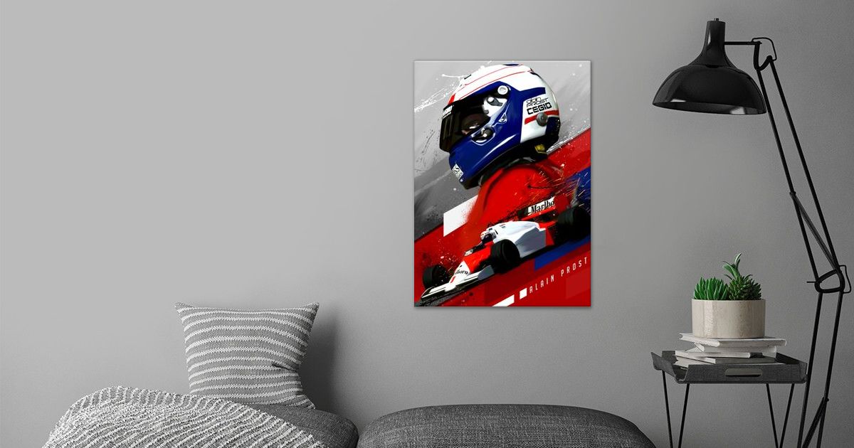'Alain Prost F1' Poster by Micho Abstract | Displate
