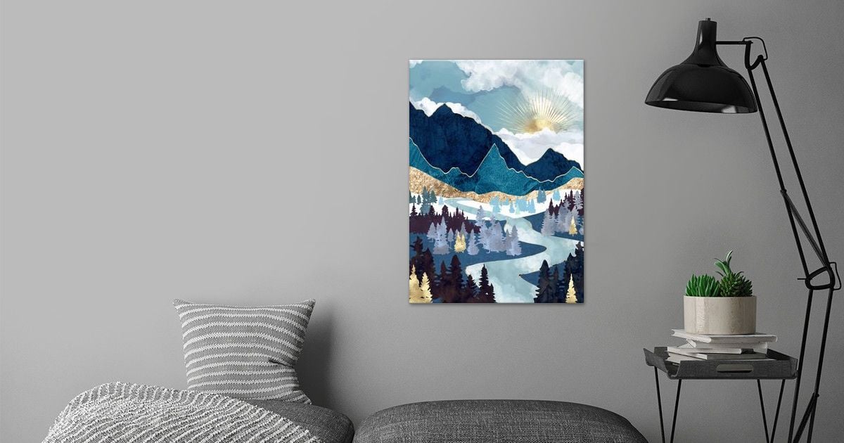 'Valley Sunrise' Poster by SpaceFrog Designs | Displate