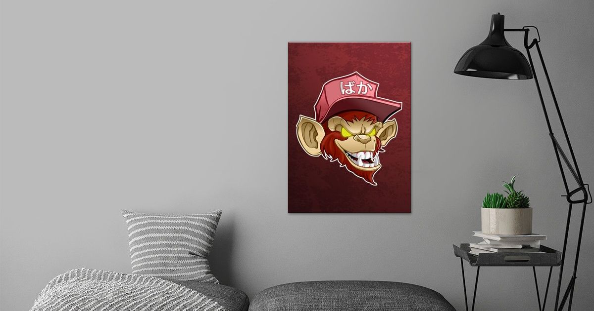 'Baka Monkey' Poster by redsugarstudio | Displate