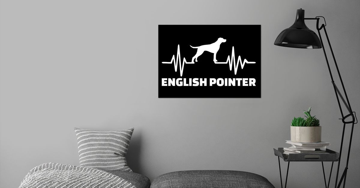 'English Pointer' Poster by Designzz | Displate