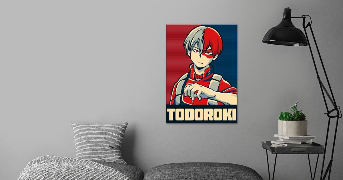 'Todoroki Shoto Poster Hero' Poster by Viability Creative | Displate