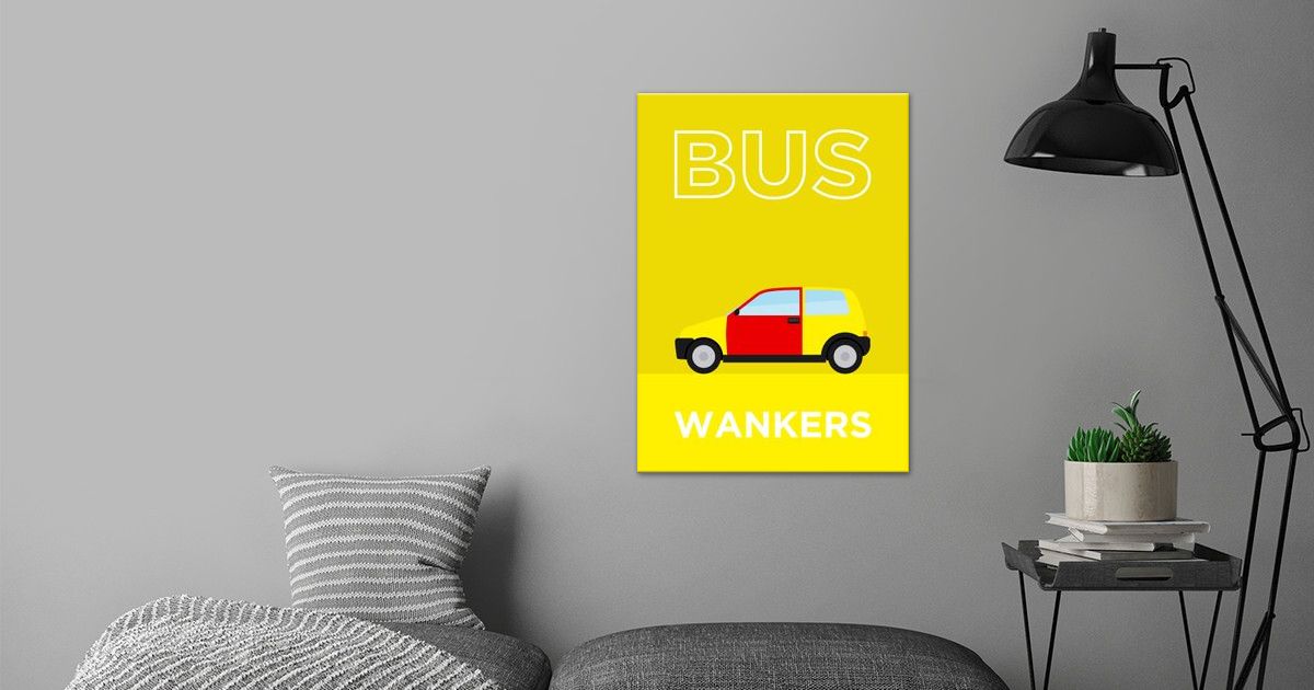 'Inbetweeners Bus Wankers' Poster by PixelBase | Displate