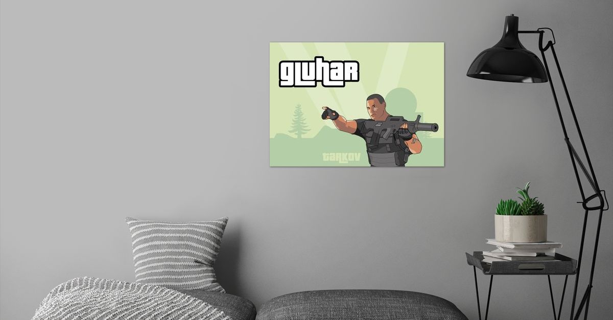'Gluhar Tarkov GTA Style V2' Poster by Soronelite | Displate