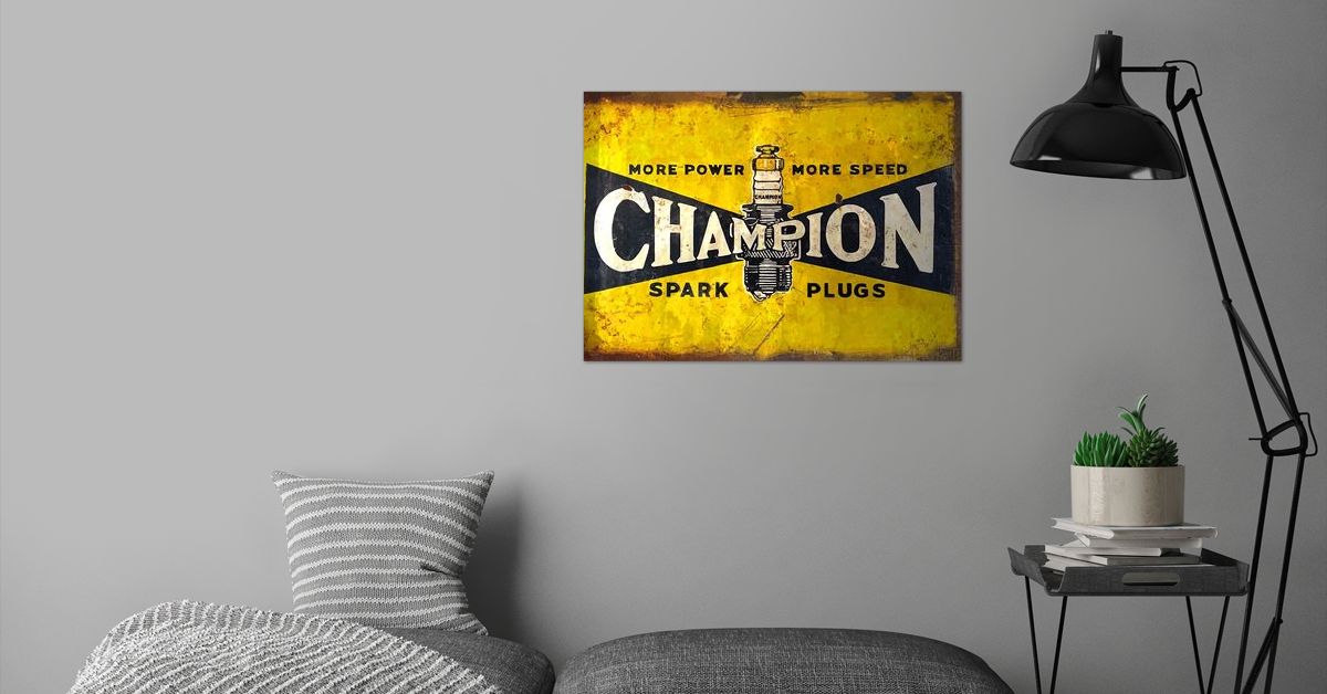 'More Power Sparks Plugs' Poster by akyanyme dotcom | Displate