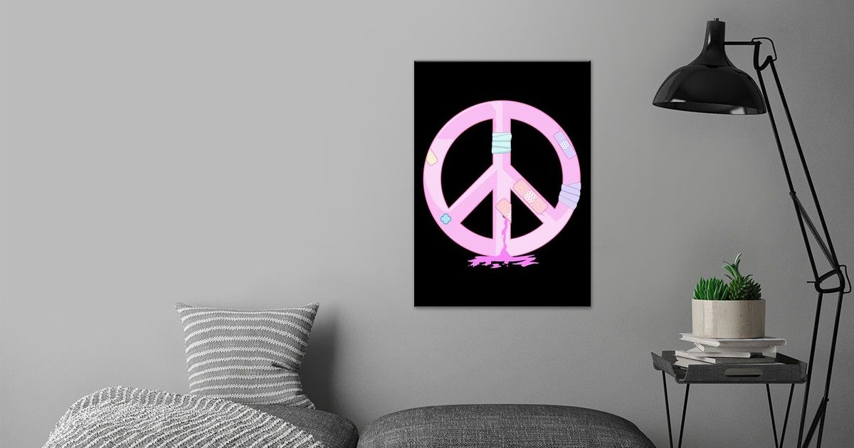 'Peace Sign Pastel Harajuku' Poster by AestheticAlex | Displate