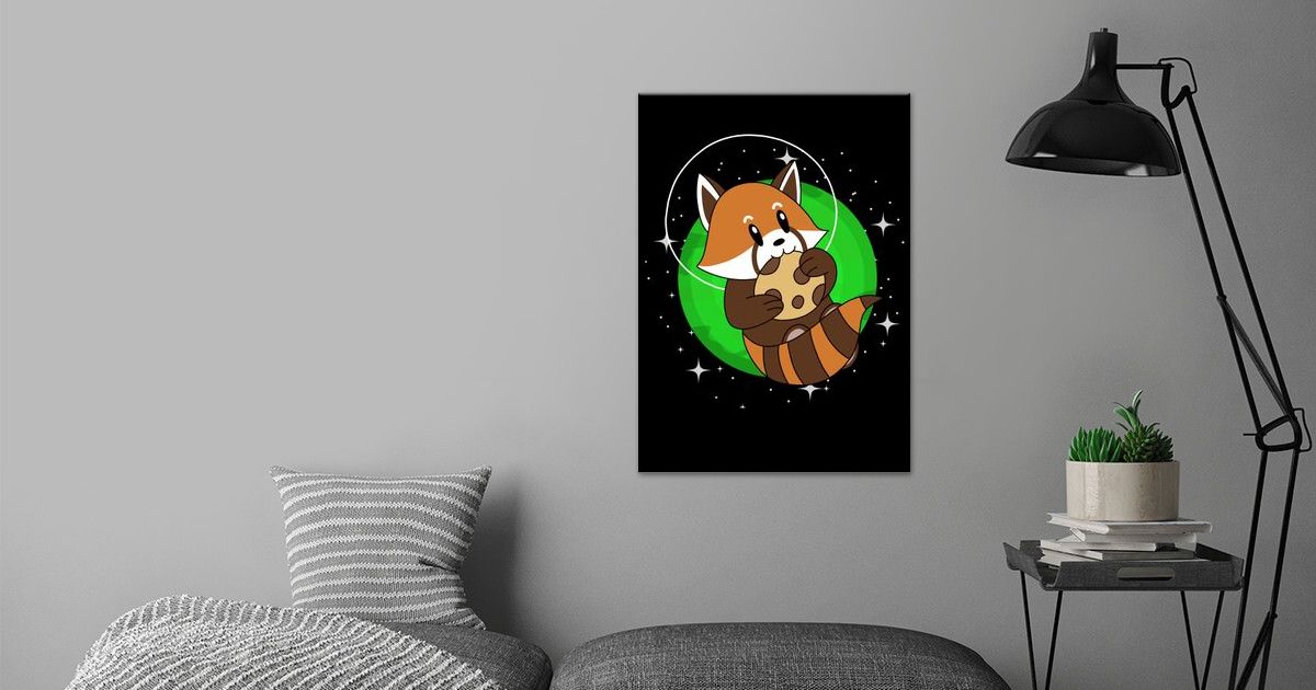 'Red Panda in Space' Poster by Alexander Morales | Displate