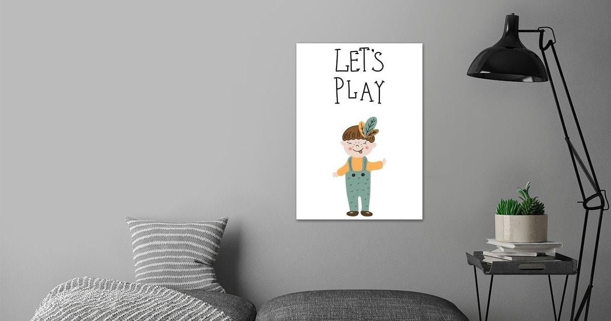 'Lets Play' Poster by Juliana RW | Displate