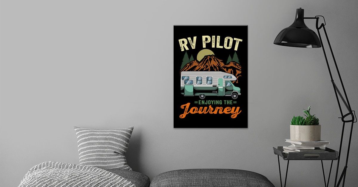 'RV Camping Camper' Poster by Mealla | Displate