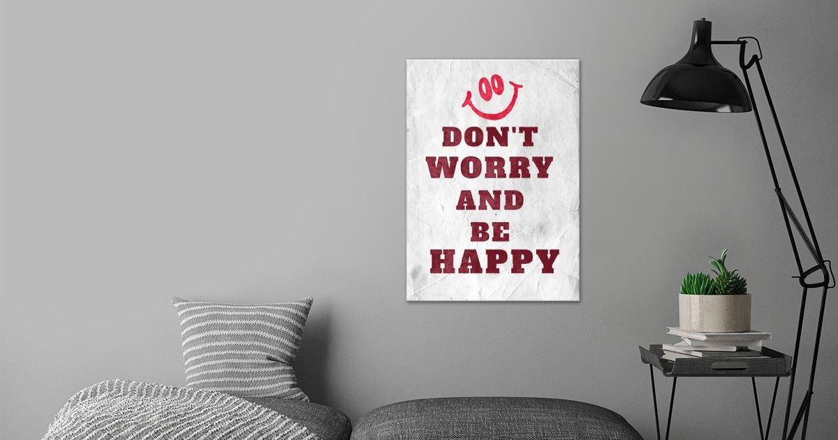 'Be Happy' Poster by Mobilunik | Displate