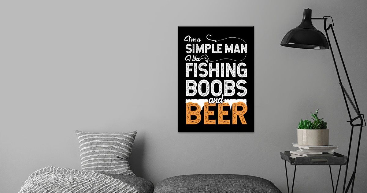 'Fishing And Beer' Poster by MrColorUp | Displate
