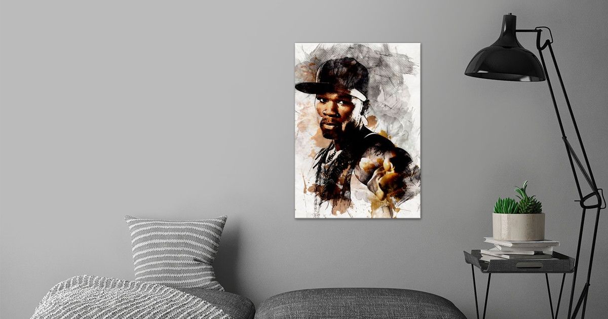 '50 Cent Rapper Hiphop' Poster by XmeShop | Displate