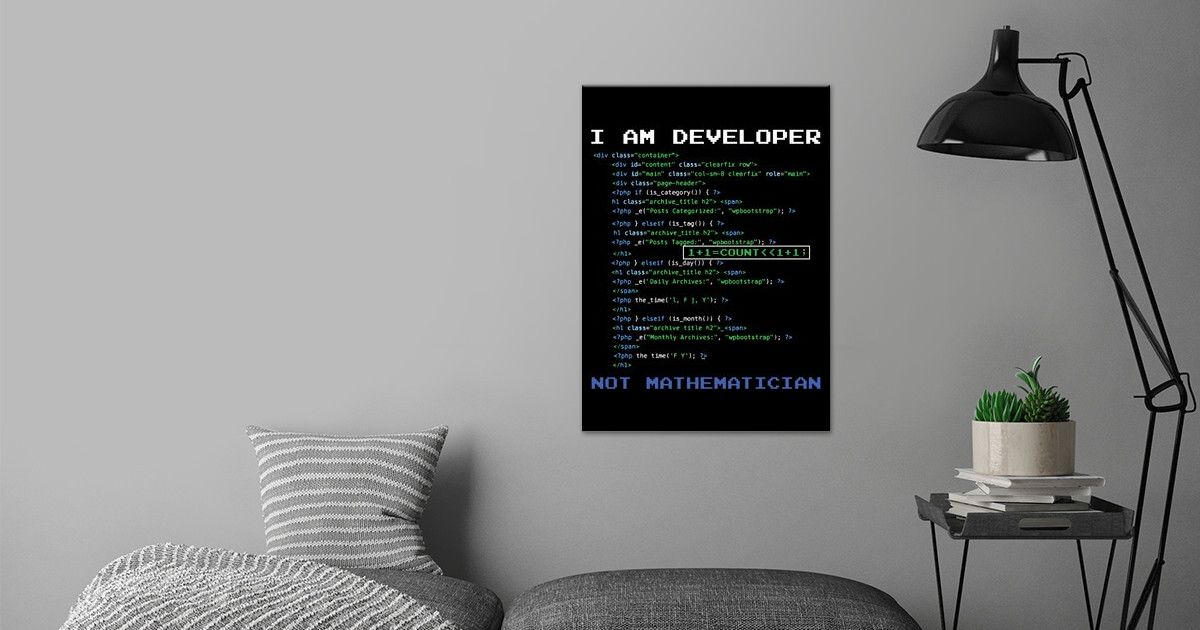 'I Am A Developer' Poster by ShirTom | Displate