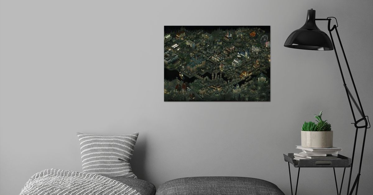 'Fallen London Map' Poster by Carl Edman | Displate