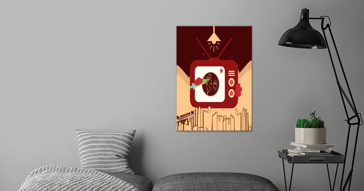 'vintage lamp' Poster by DheYa Art | Displate