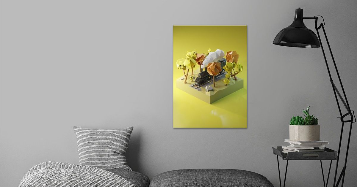 'Fall Foliage Train Rides' Poster by Pelopoly | Displate