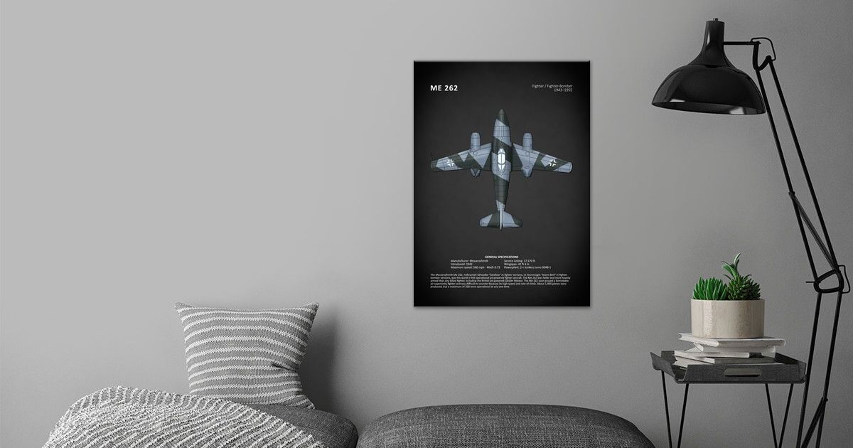 'Messerschmitt ME 262' Poster by RogueDesign | Displate