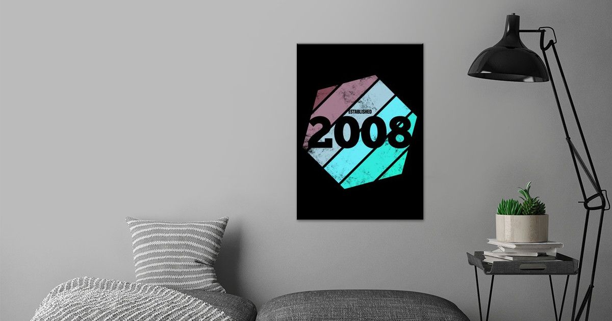 'Established 2008' Poster by royalsigns | Displate