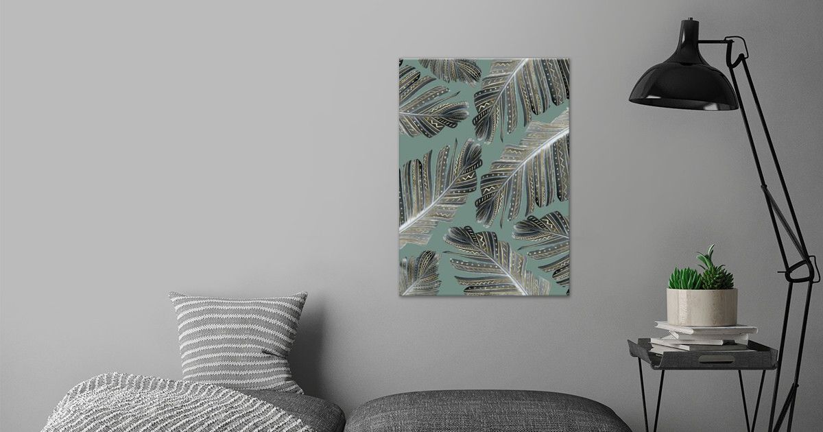 'Boho Banana Leaves Glam 1' Poster by Anita's & Bella's Art | Displate