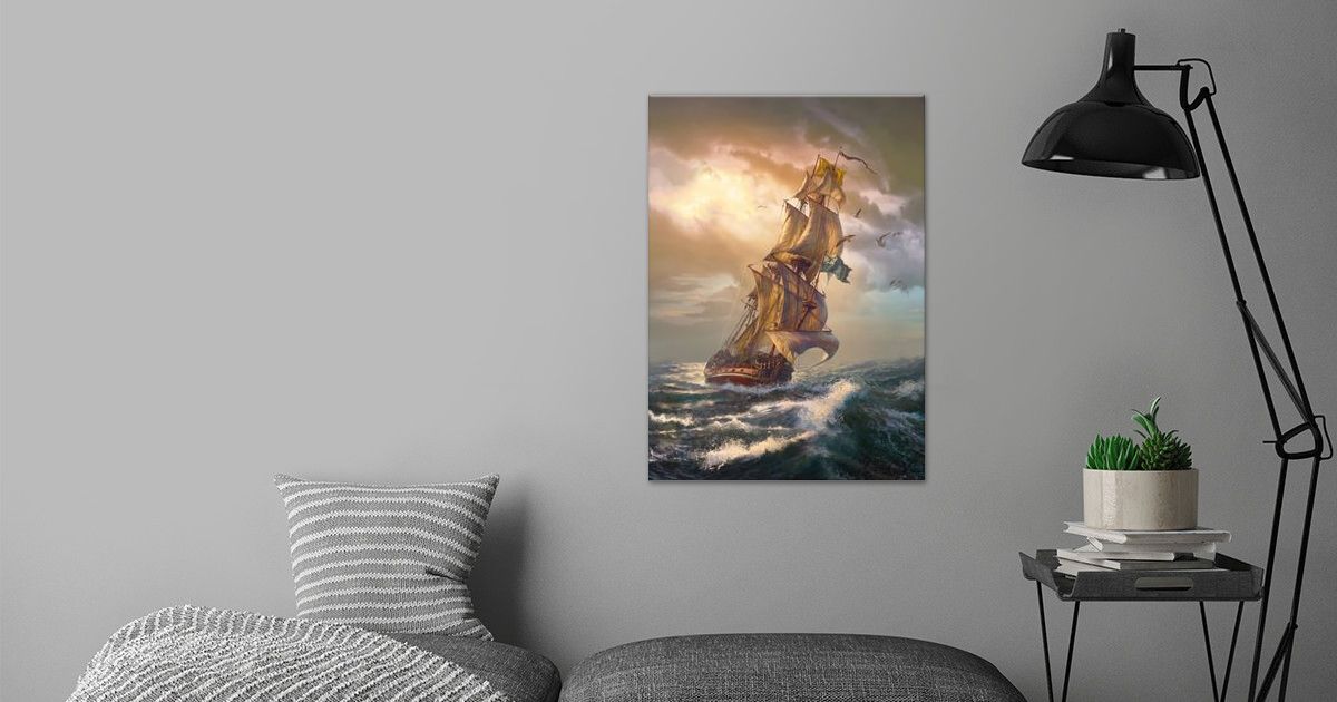 'Tsarist frigate' Poster by Aleksander Karcz | Displate