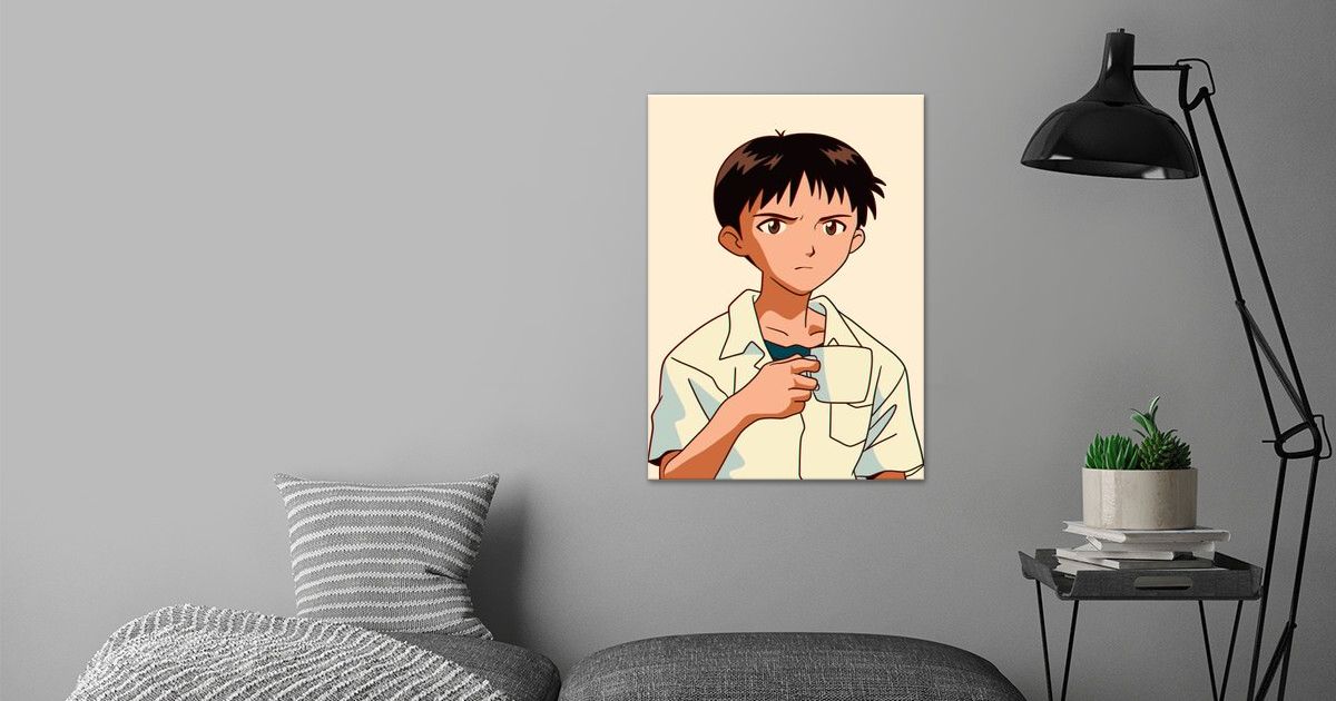 'Shinji Coffee' Poster by Retro Freak | Displate